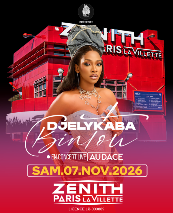 AUDACE – DJELYKABA BINTOU KOUYATÉ - Samedi 7 novembre 2026 - Zénith ...
